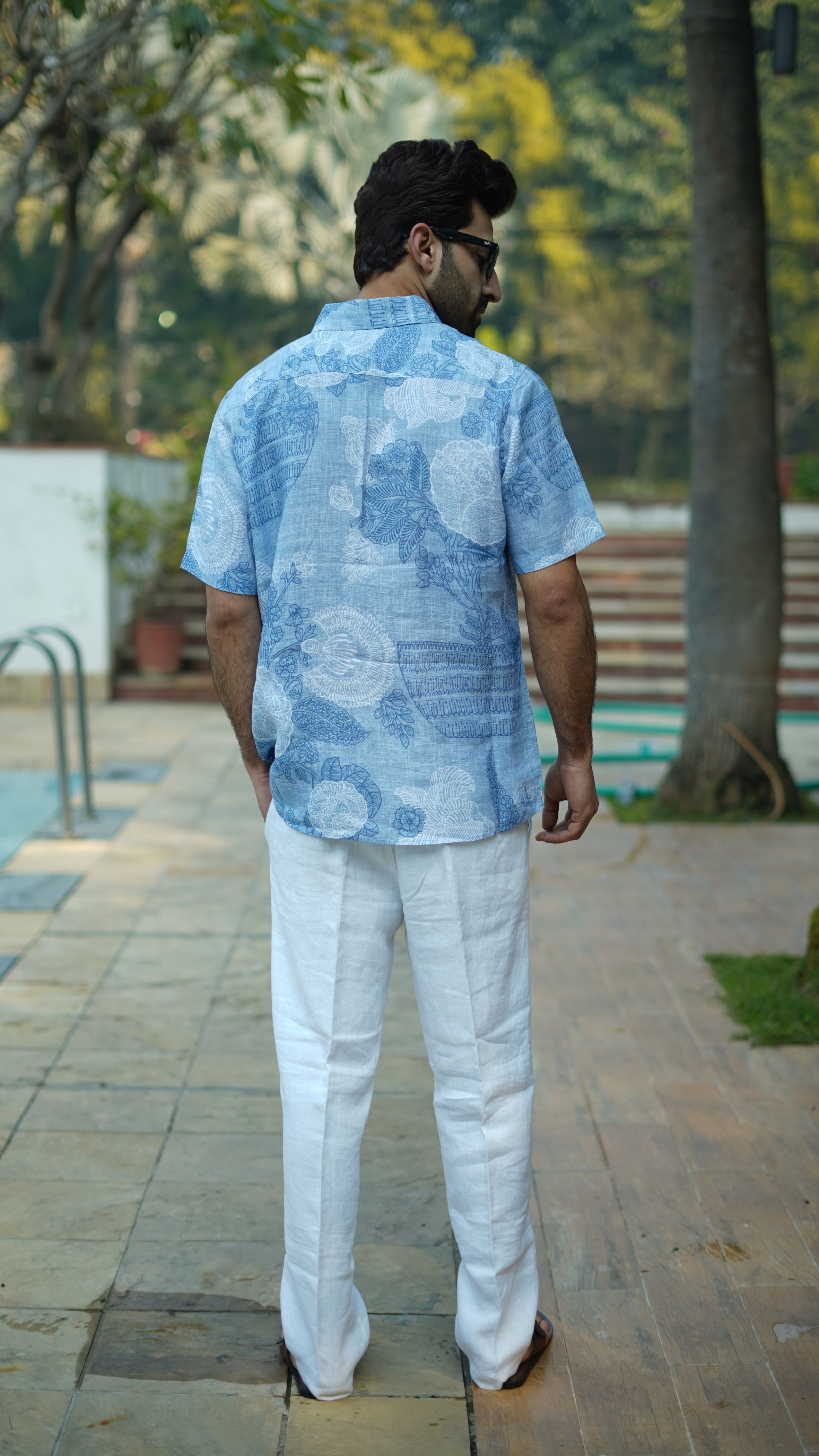 BALI PRINT HALF SLEEVE SHIRT – Linen Bloom store